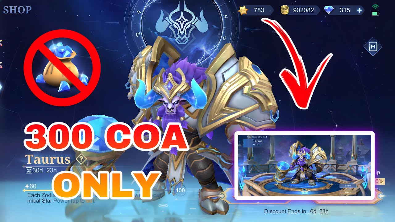 GETTING MINOTAUR TAURUS ZODIAC SKIN 🔥| MOBILE LEGENDS - YouTube