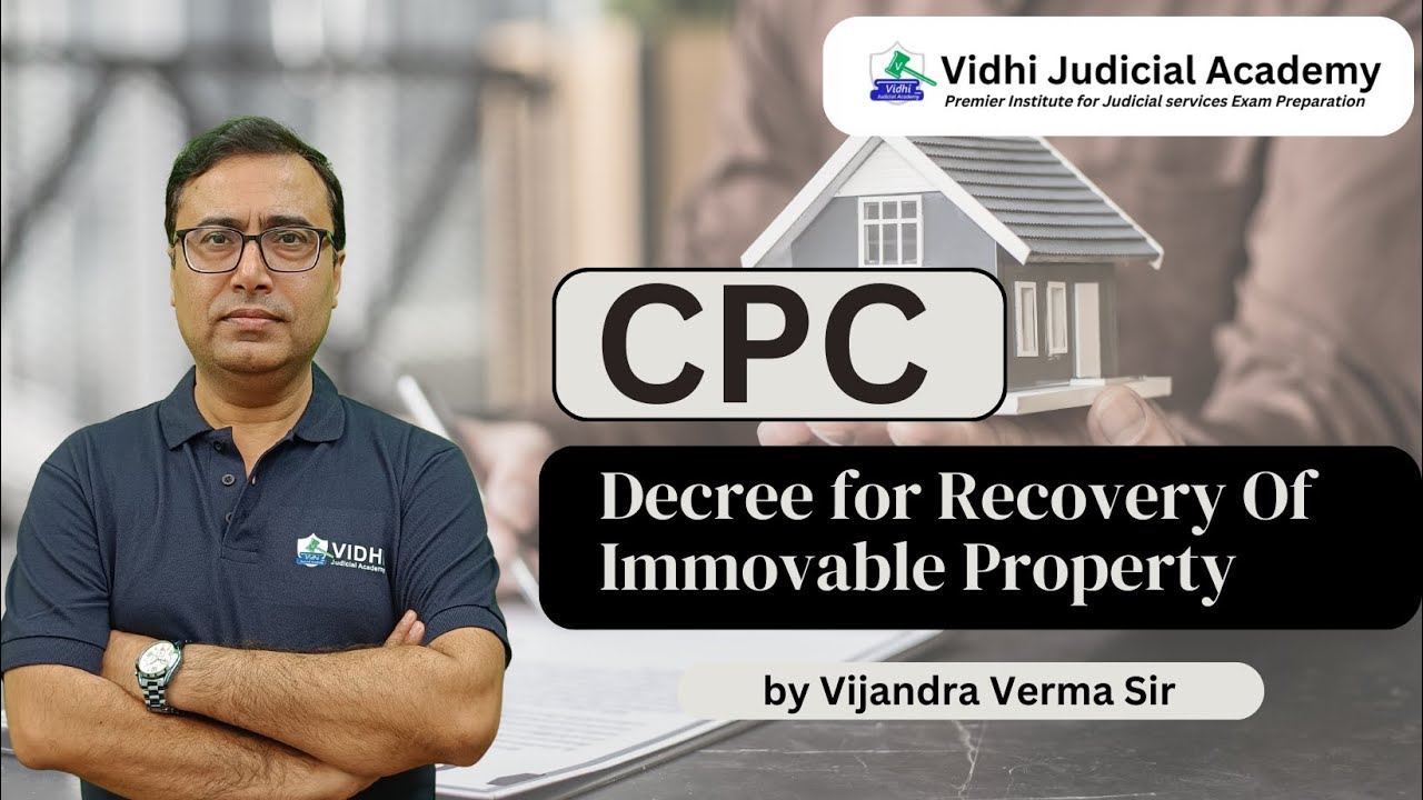 Decree for Recovery Of Immovable Property | CPC | #cpc #lawshorts # ...