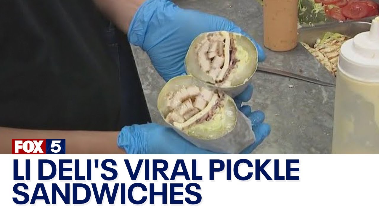 Long Island deli's pickle sandwiches going viral - YouTube