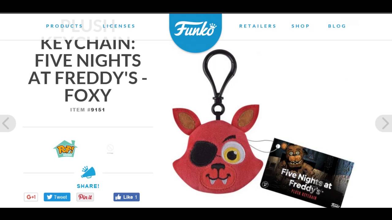 FNAF Plush FunKo Keychains And Squeez Keychains - YouTube