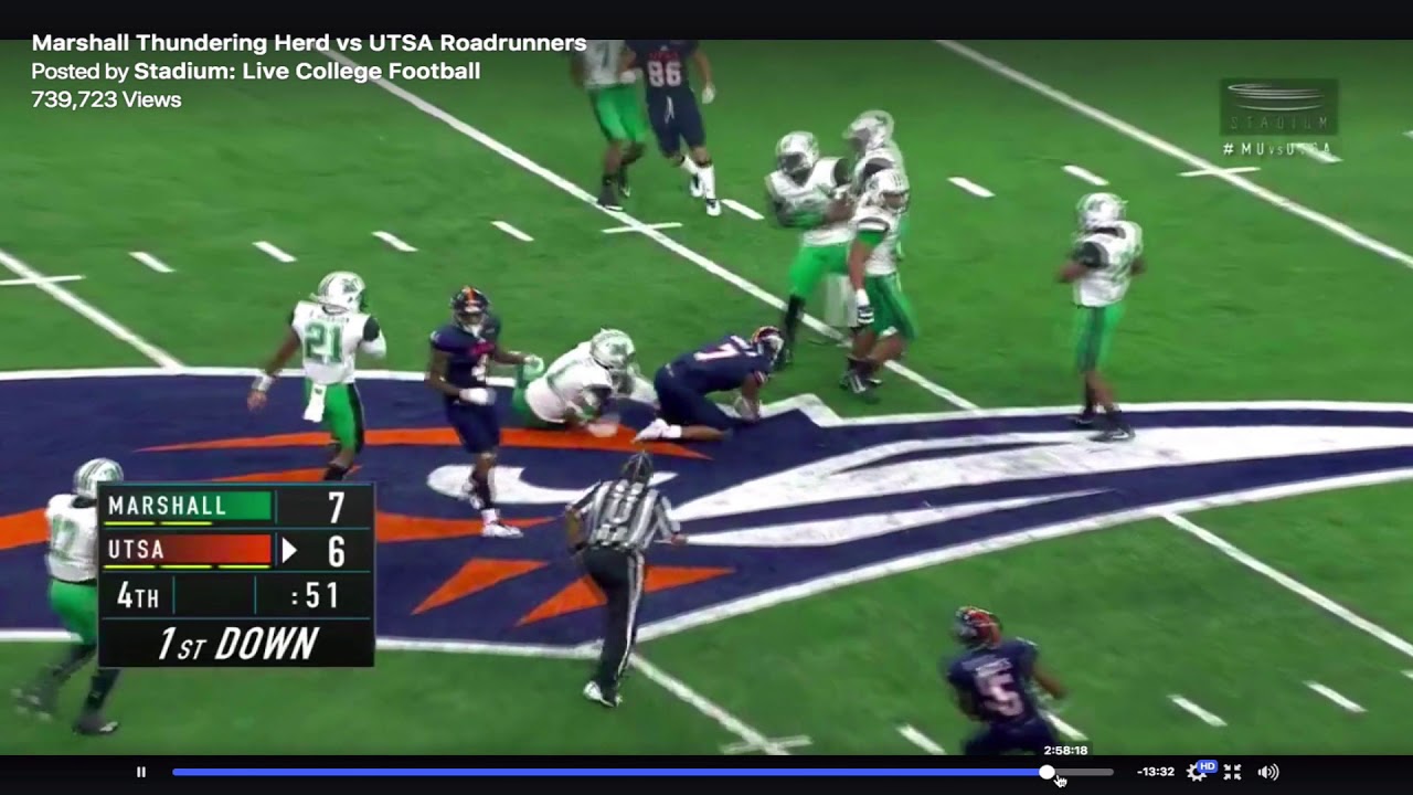 UTSA vs. Marshall 51 seconds - YouTube