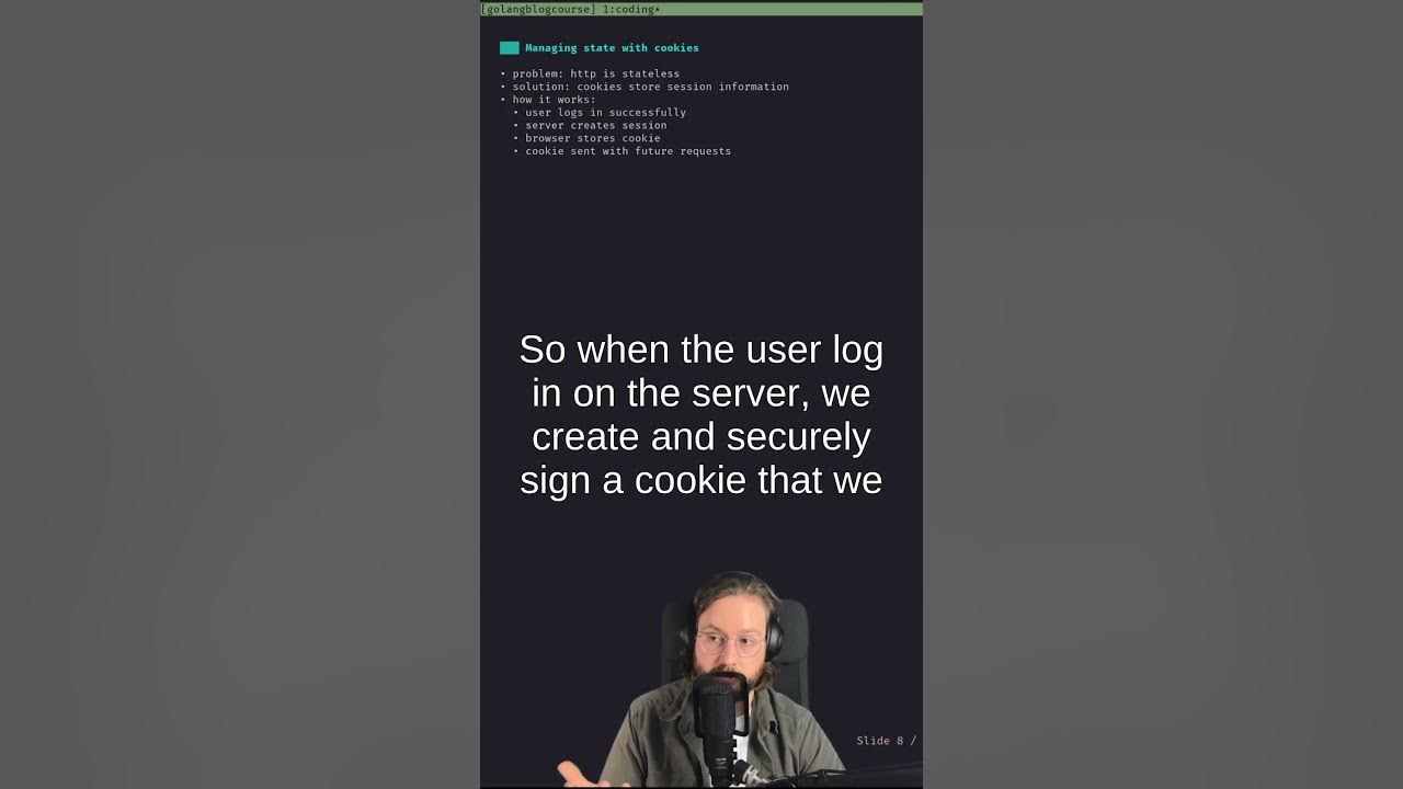 Using Cookies For Authentication #programming #golang #authentication - YouTube