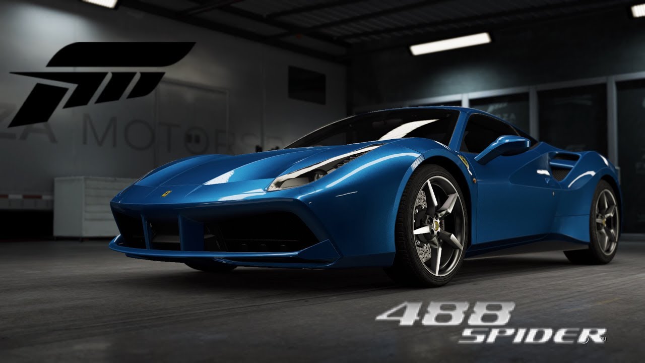 Ferrari 488 Spider | Blu Corsa Paintjob | FORZA 6 - YouTube
