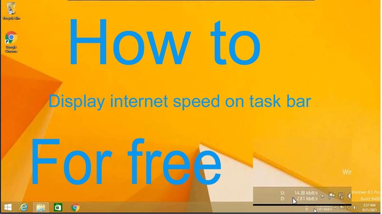 How to display internet speed meter in taskbar on windows 10,8,7|Ahmed ...
