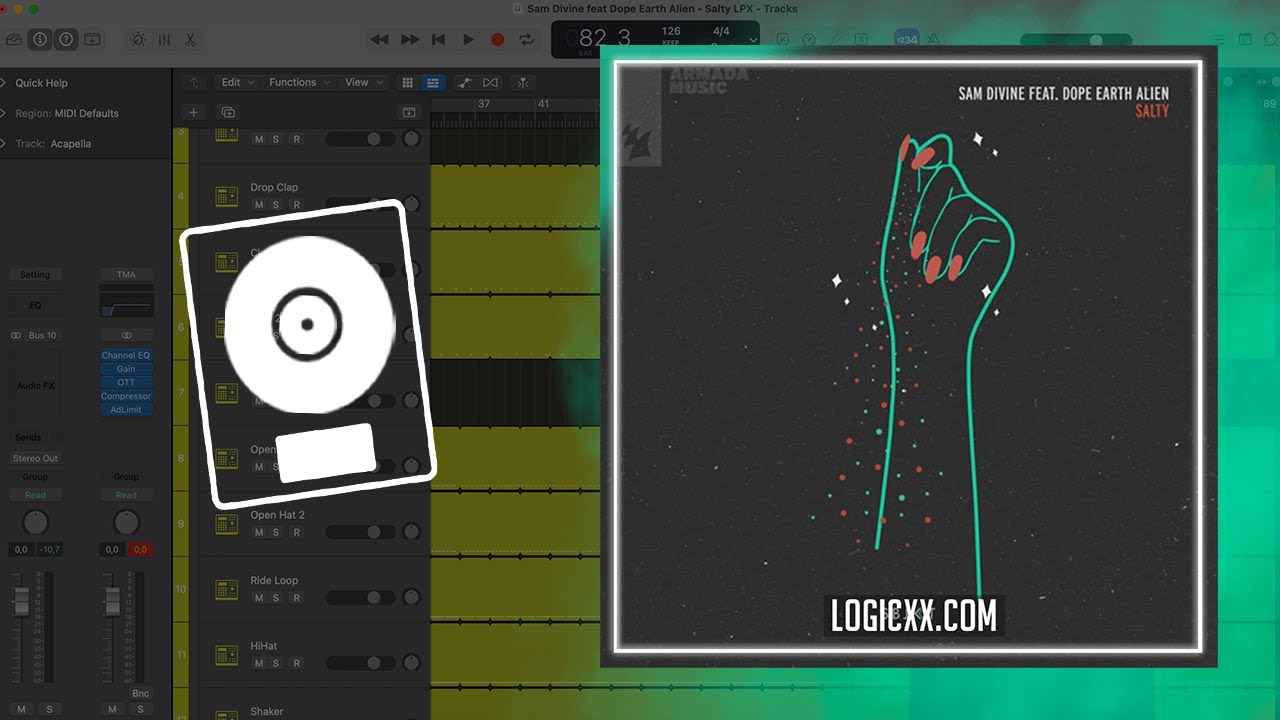 Sam Divine feat Dope Earth Alien - Salty (Logic Pro Remake) - YouTube