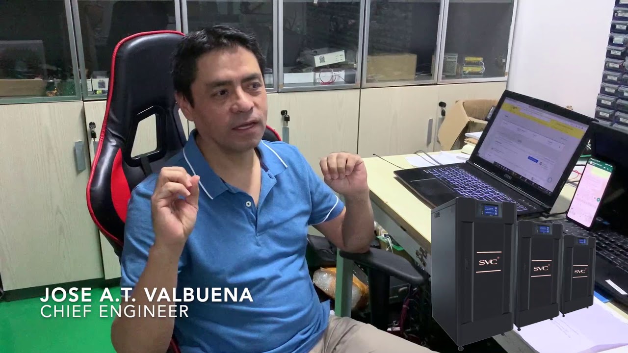 GP33 series online low frequency 3phases UPS - YouTube