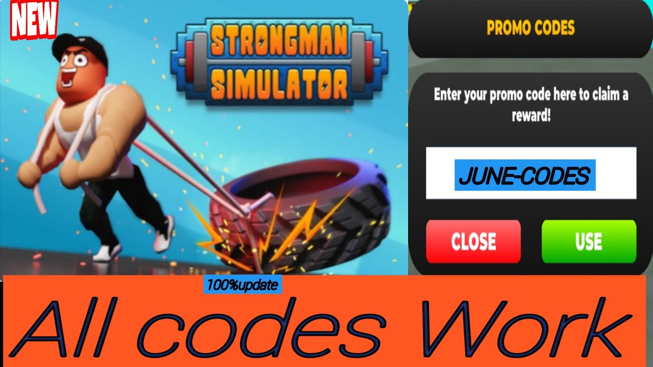 🎗️ALL NEW CODES!🎗️10×🔥 STRONGMAN SIMULATOR ROBLOX CODES JUNE 2025 ...