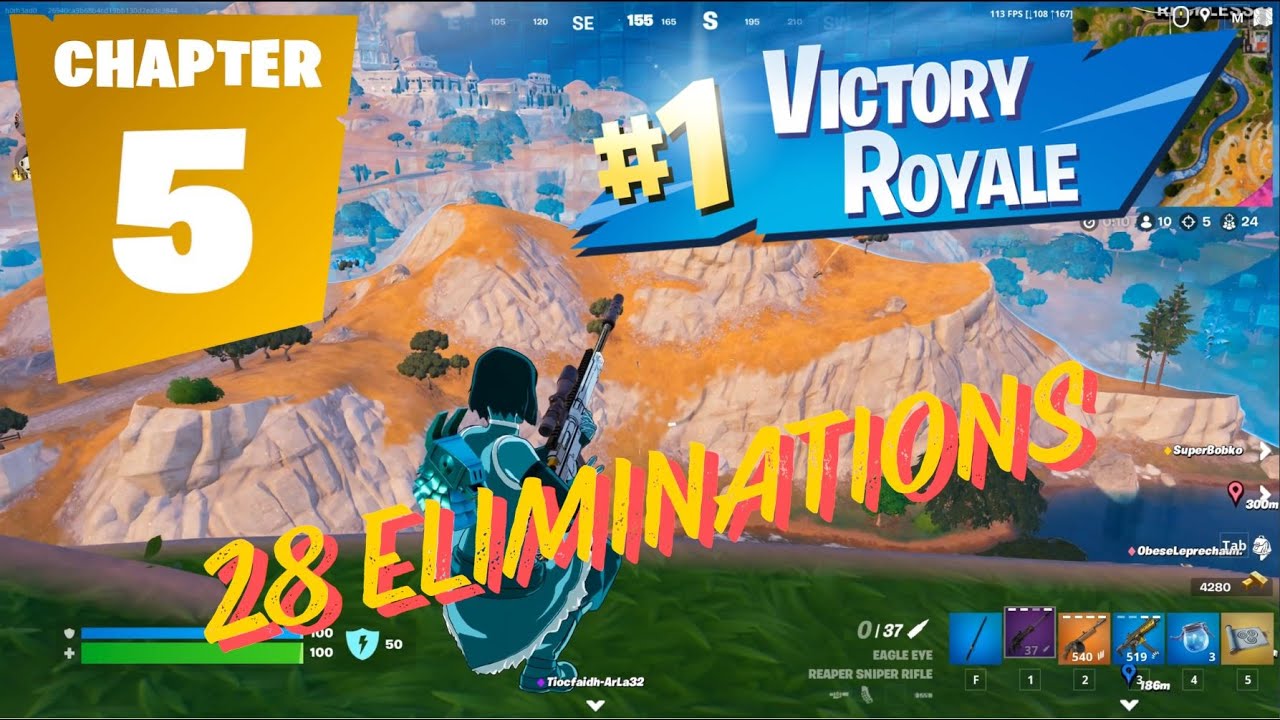 Fortnite: Squads Full Gameplay - 28 Eliminations Challenge - Kings of Island C5S2 #chapter5 ...