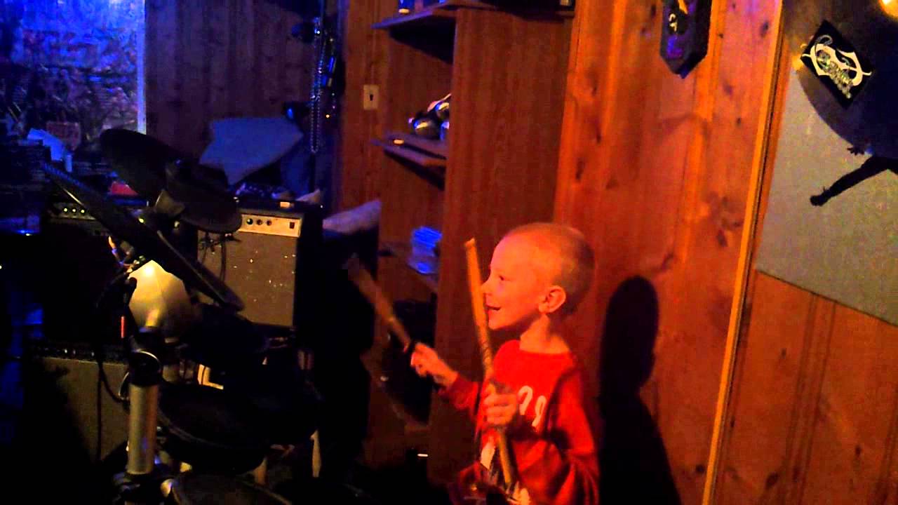 Kiddos 1st jam session - YouTube