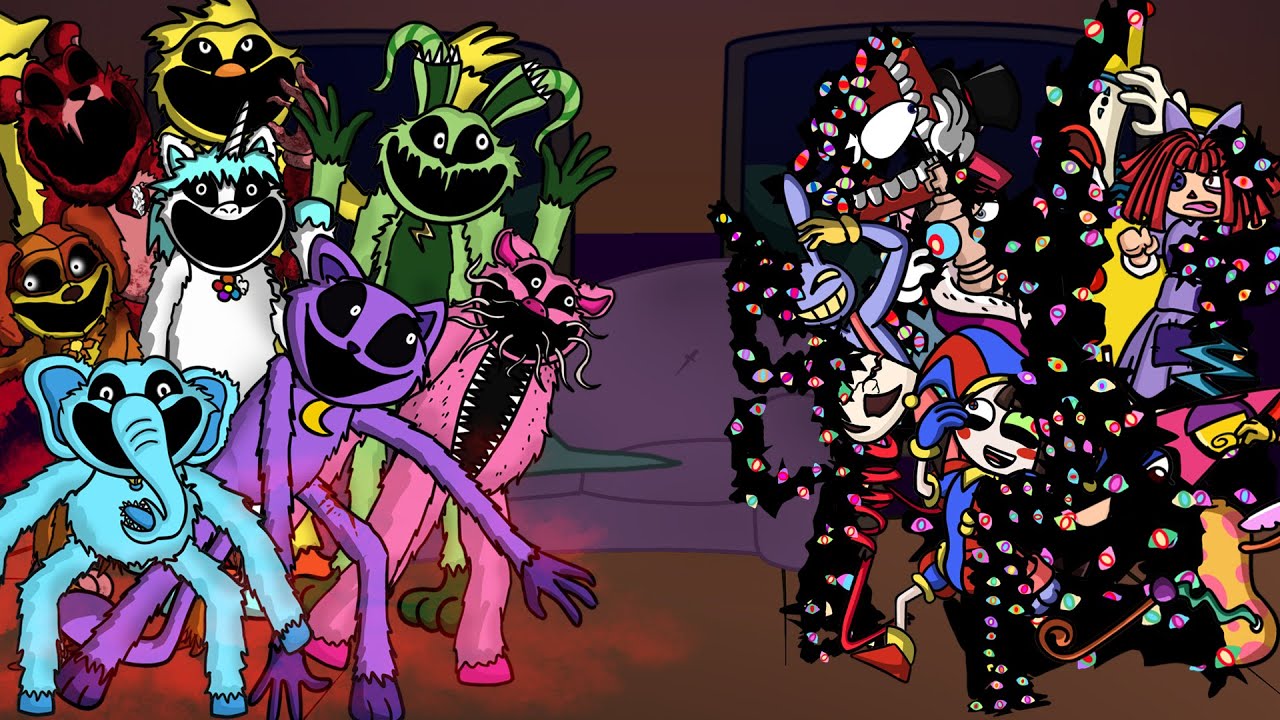 Fnf New Monster Smiling Critters Vs Abstracted Digital Circus🎤fnf Mod
