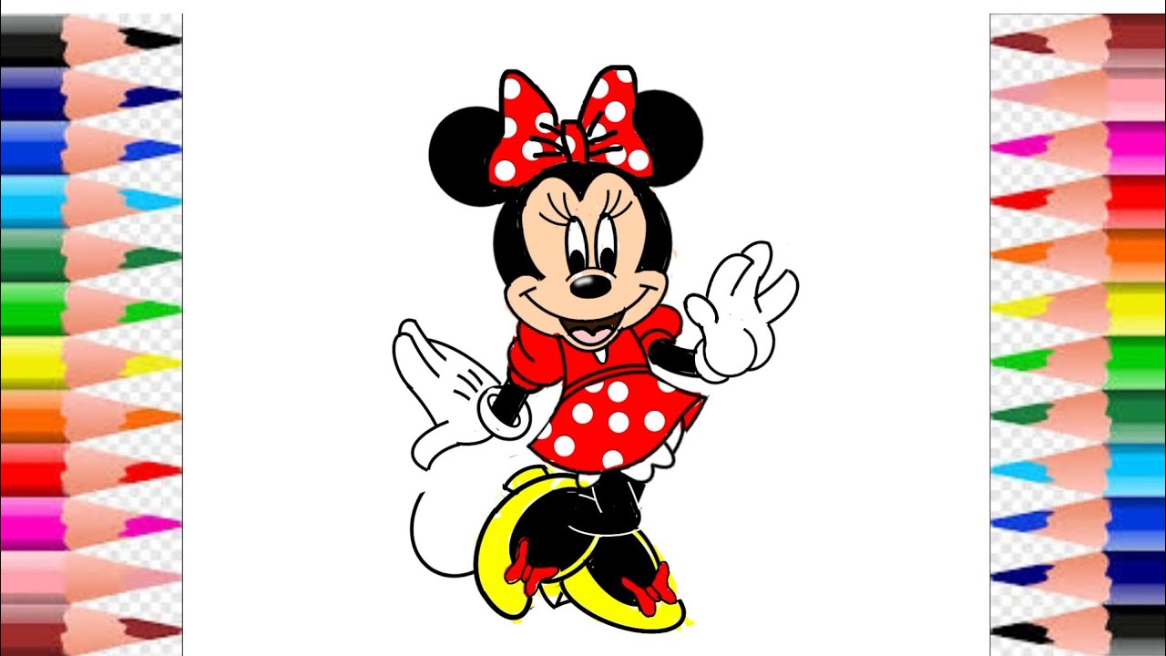 How to draw a Mini Mouse, easy and simple, step by step Drawing and ...