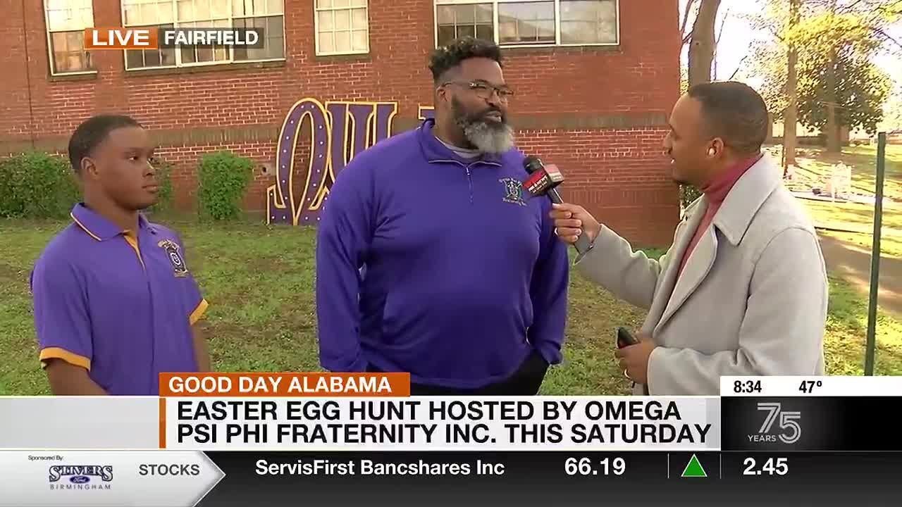 Alpha Phi Chapter of Omega Psi Phi Fraternity hosting annual Easter egg hunt for community - YouTube