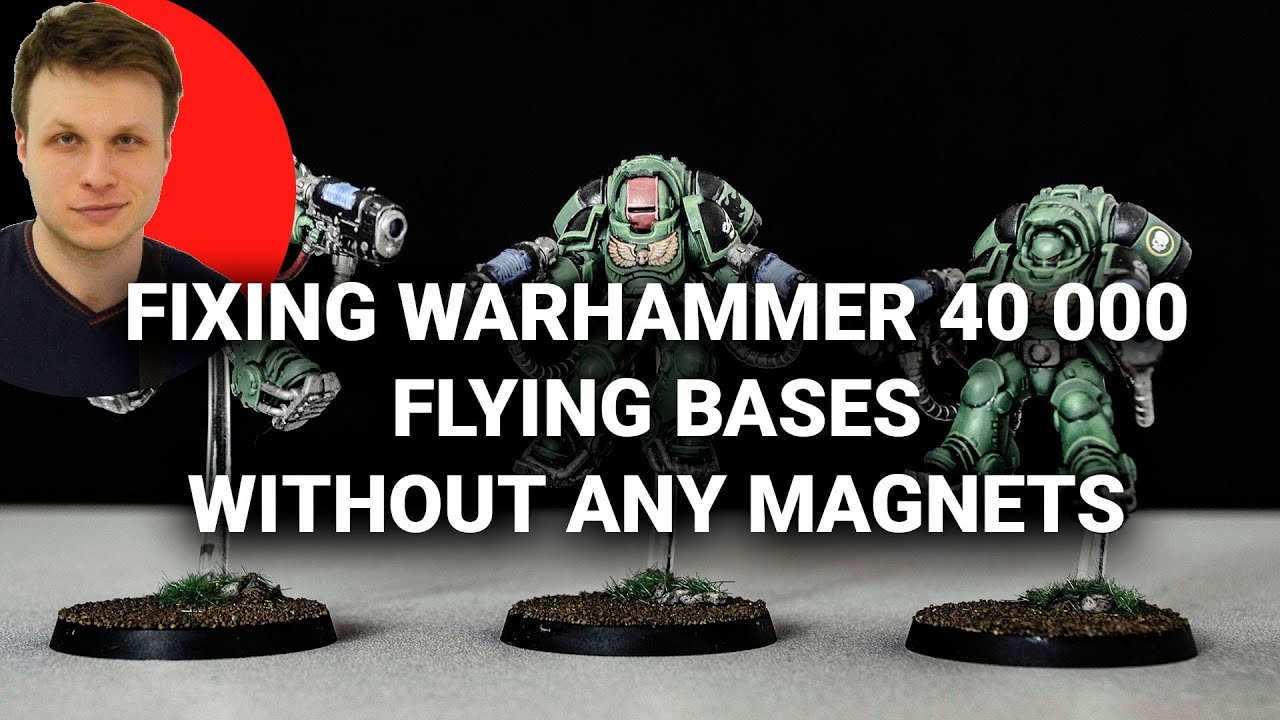 Fixing Warhammer 40k Flying Bases Without Magnets. Repair and Fix - YouTube