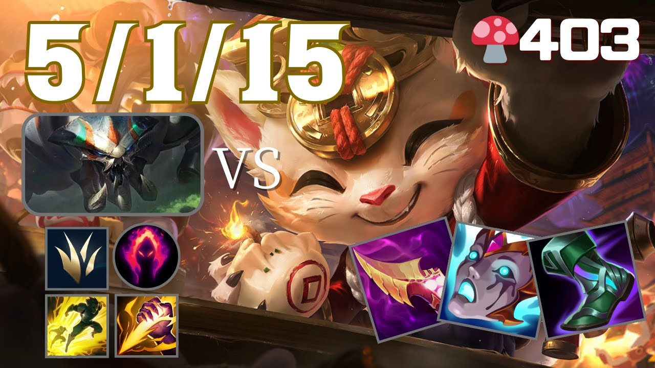 🍄403【GrandMaster/EUW】JG Teemo vs Skarner【SN:Charles#6541】【Patch14.21】# ...