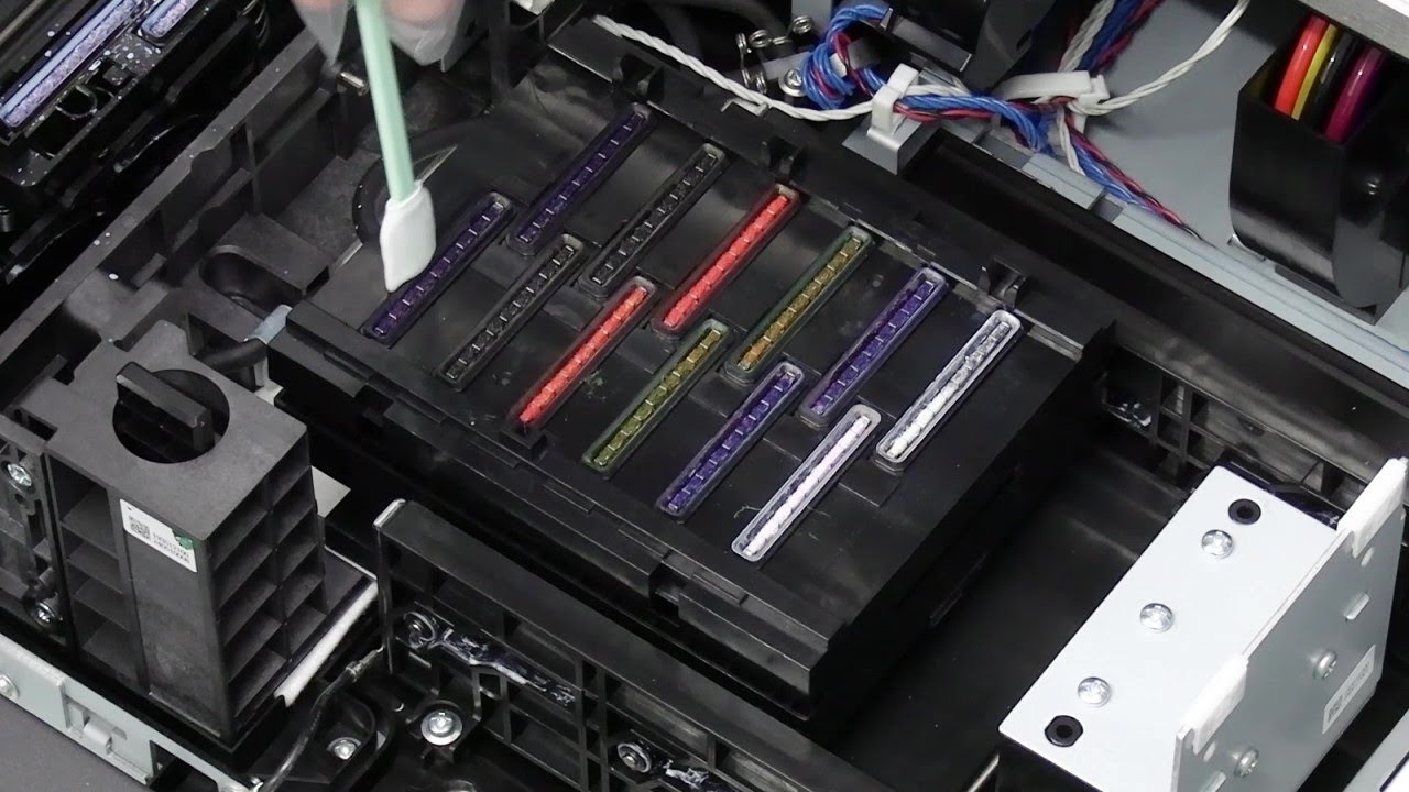 Print head/area around the cap cleaning (Epson SC-S9100 Series CMP0513 ...