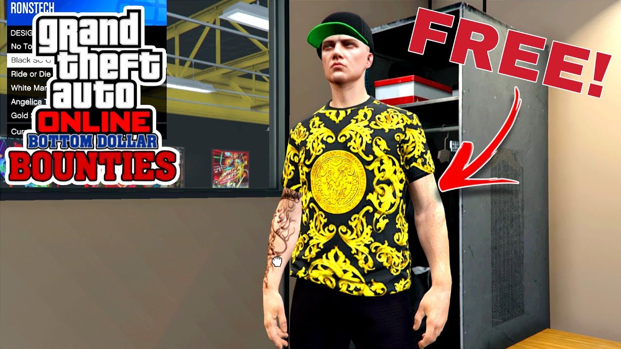 HOW TO UNLOCK THE BLACK SC ORNATE TEE IN GTA ONLINE - YouTube