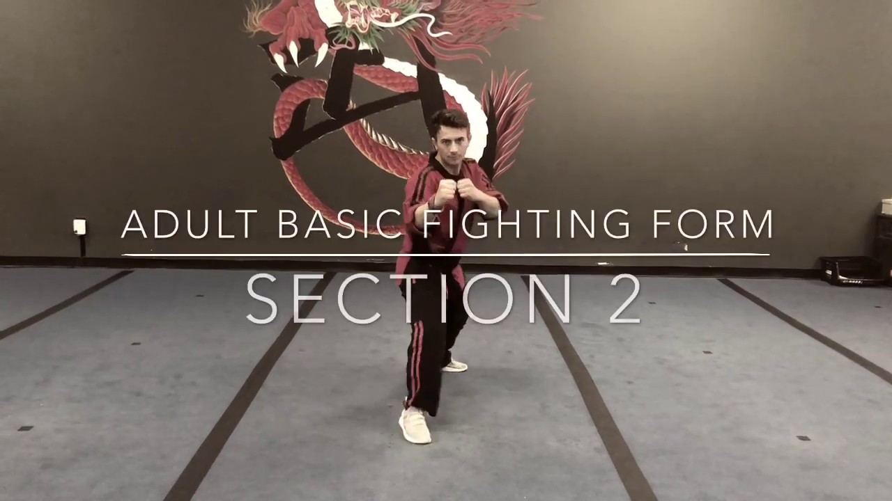 Adult Basic Fighting Form - Section 2 - YouTube