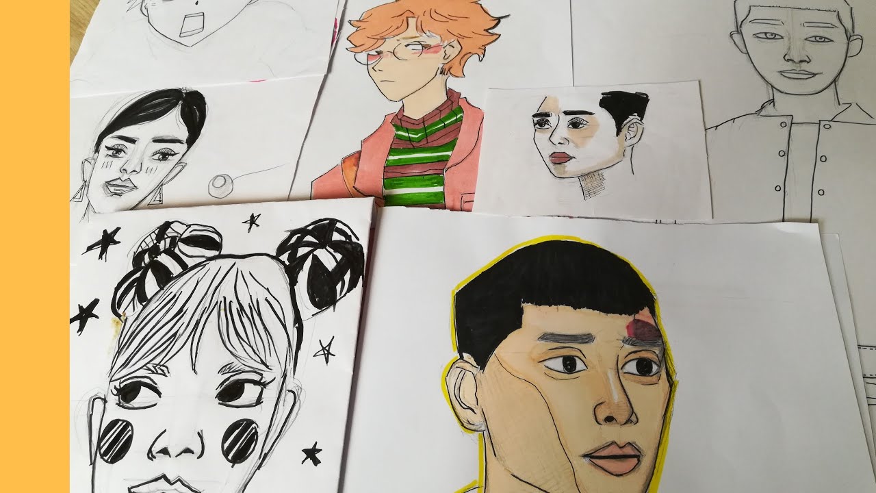 My Drawing Progess (Then and Now ) - YouTube