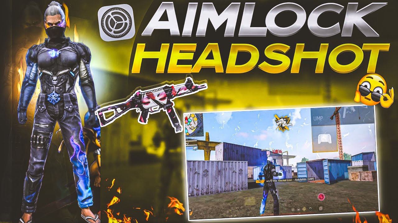 AIM LOCK 🔒 SETTING // FREE FIRE GAMEPLAY - YouTube