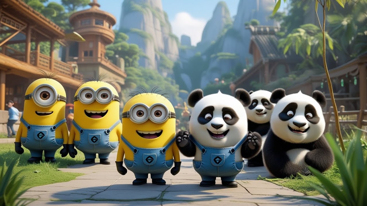 La Aventura de los Minions y el Panda - YouTube