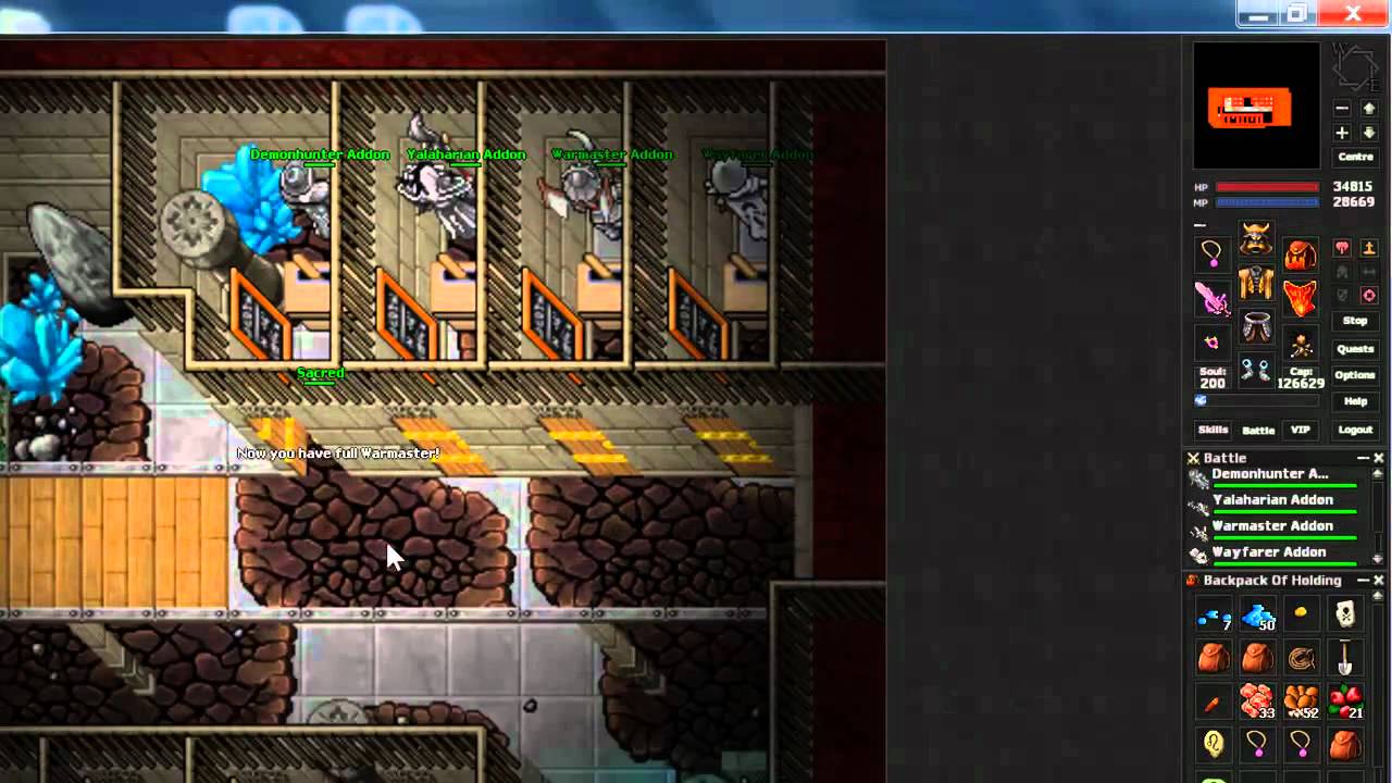 Badass Tibia OT server 8.60 - RainyDay - YouTube