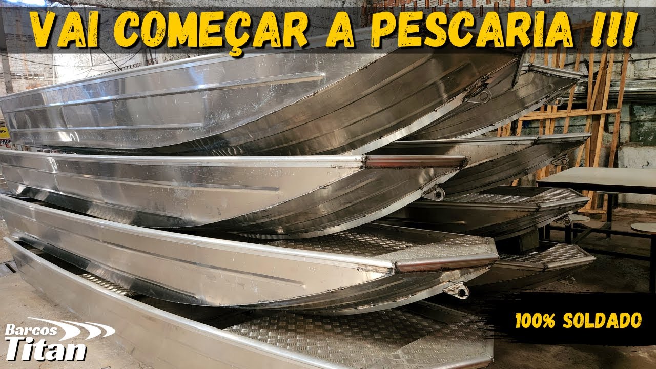 FÁBRICAÇÃO DE EMBARCAÇÕES PARA PESCA !!! (ALUMINUM BOAT) - YouTube