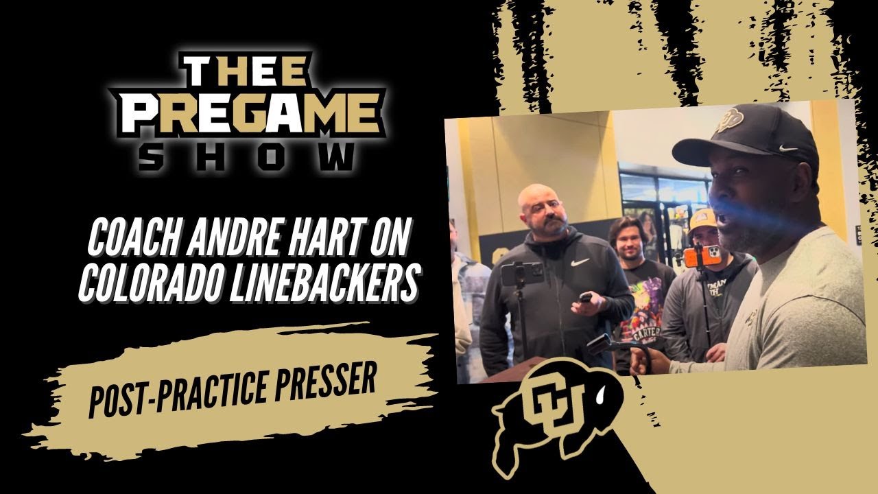 Coach Andre Hart - Colorado Linebackers - Post Practice Presser - YouTube
