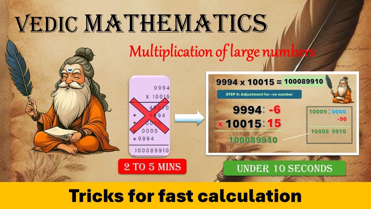 Vedic Math Trick: Fast Multiplication of Numbers Close to Powers of 10 ...