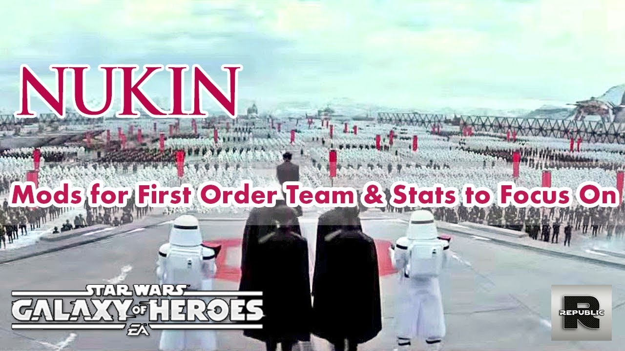 Star Wars Galaxy of Heroes (SWGOH): How to Mod your Phasma First Order ...