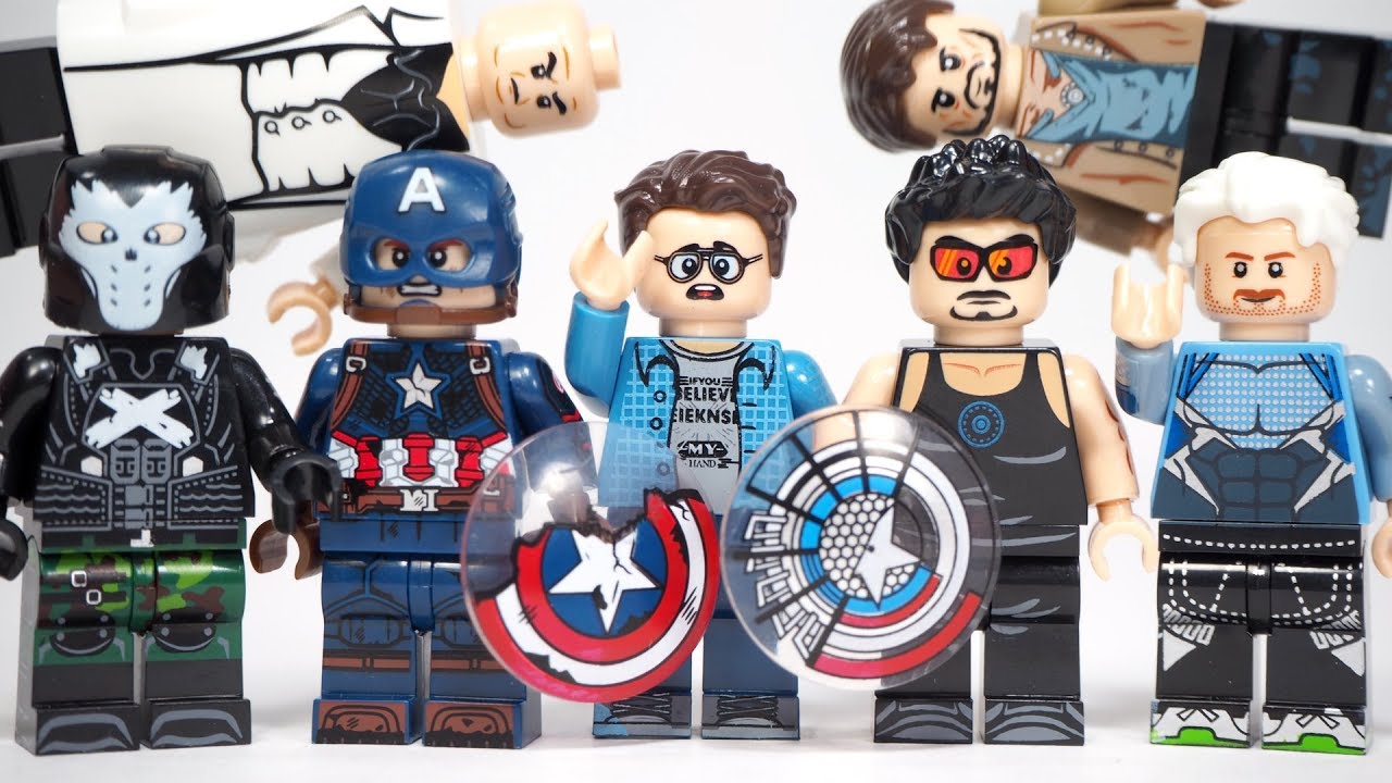 Lego Superhero Avengers Endgame Captain America Iron Man Spider Man ...