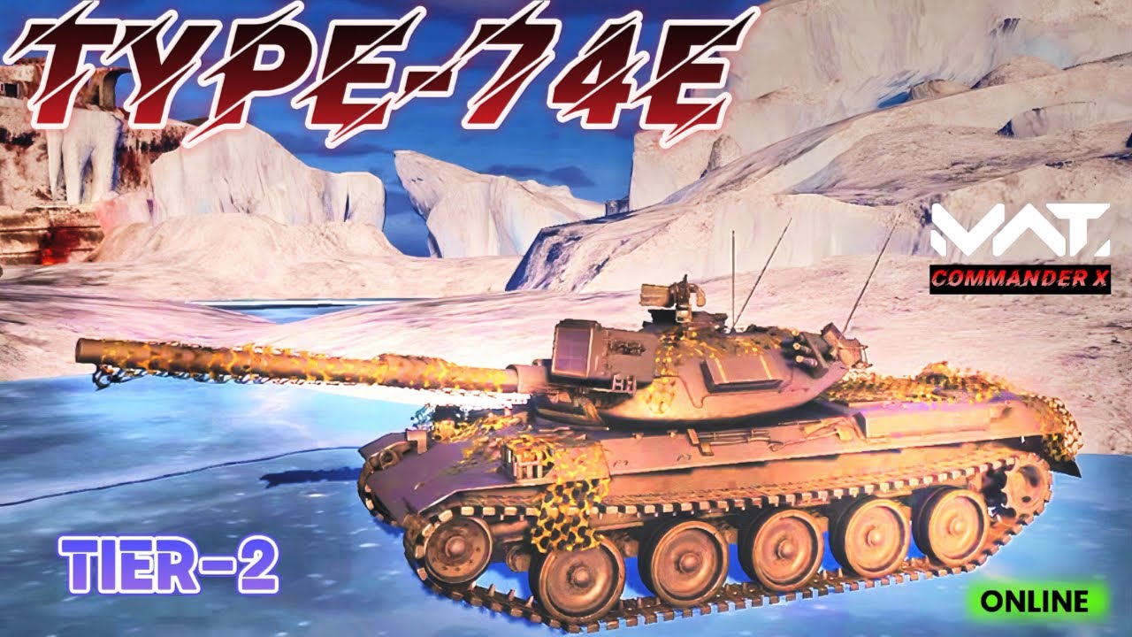 MWT Type 74E Free Frozen Frontlines Rewards Tank ! MWT Tank Battles ...