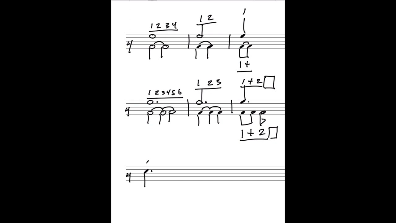 Dotted Notes And How To Count Them YouTube Dotted Notes And How To Count Them YouTube