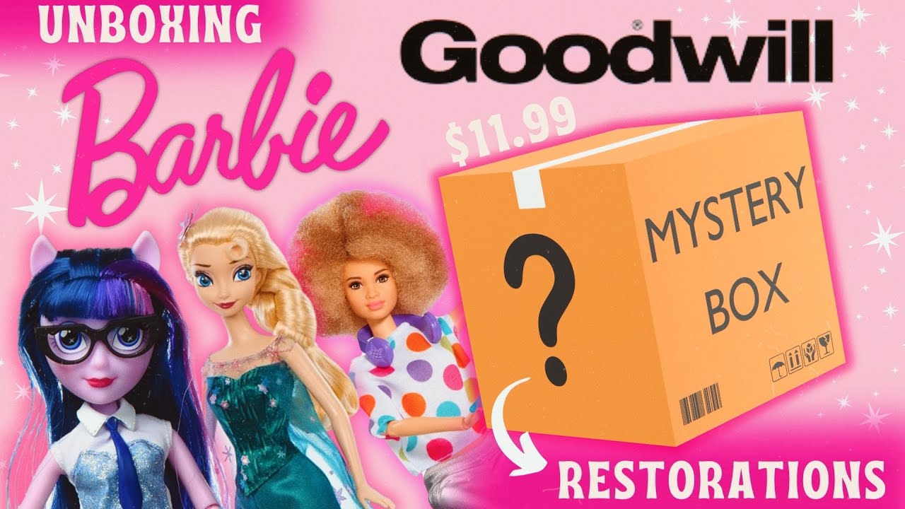 UNBOXING A GOODWILL MYSTERY BOX FULL OF BARBIE DOLLS || Barbie Doll ...