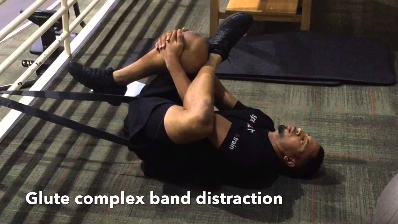 Glute complex band distractions - YouTube