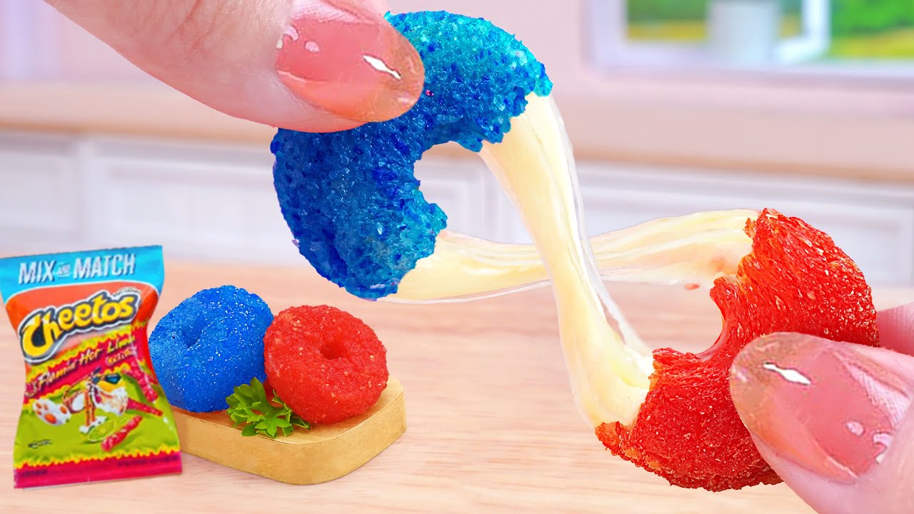 Easy, Simple and Tasty 🔥 Miniature Cheese Potato Donut with Cheetos ...