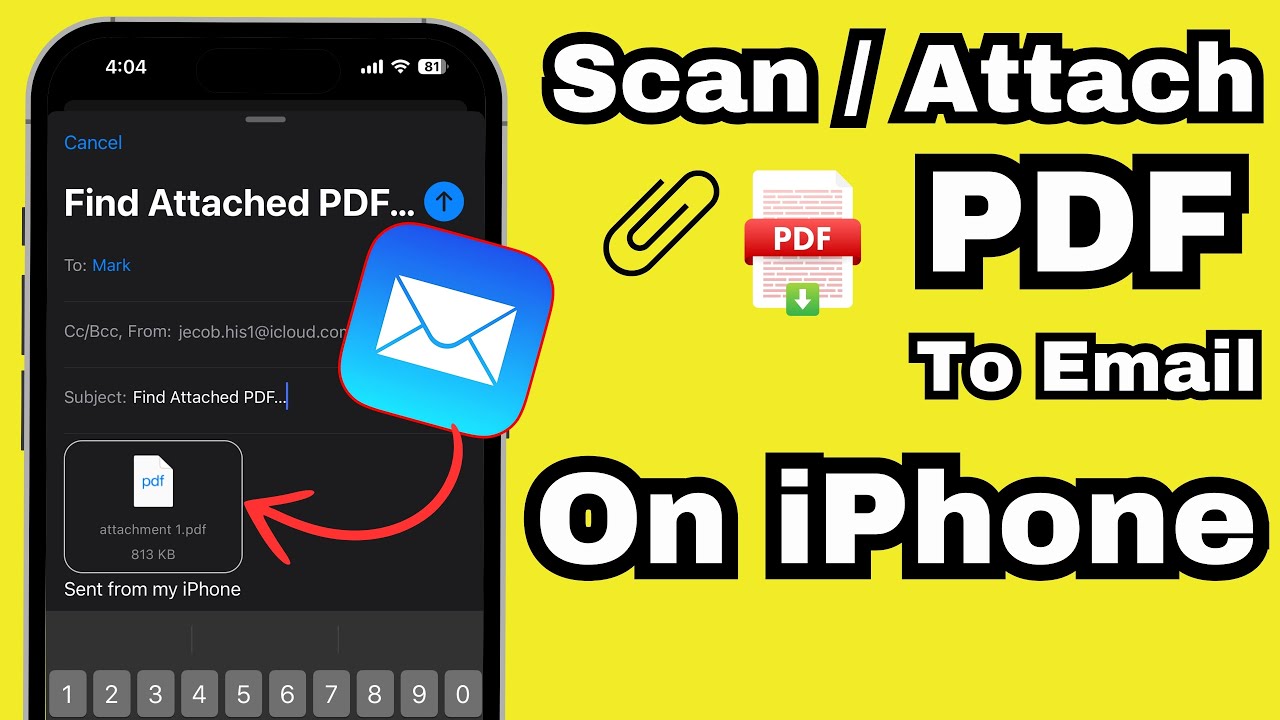 How to Scan and Attach a Document to an Email on iPhone Mail App (PDFs ...