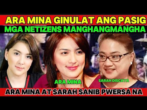 BREAKING NEWS ARA MINA SUMUPORTA NA KAY SARAH - YouTube