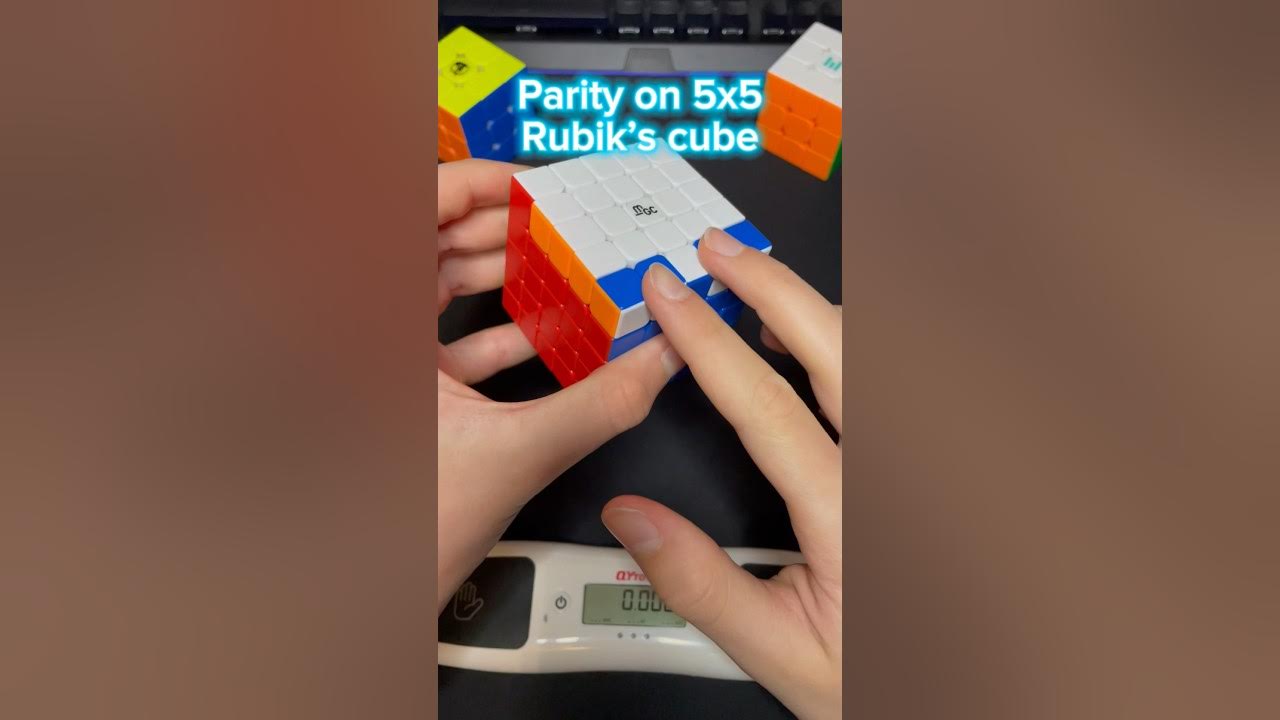 Parity on 5x5 Rubik’s cube #cubing #solve #rubikscube #algorithm # ...