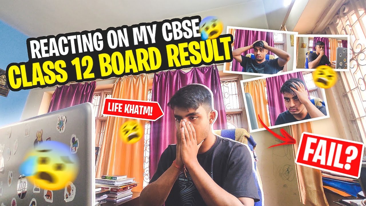 REACTING TO MY CLASS 12TH CBSE RESULTS 2022 | PCM | LIVE | FAILED😰 ...