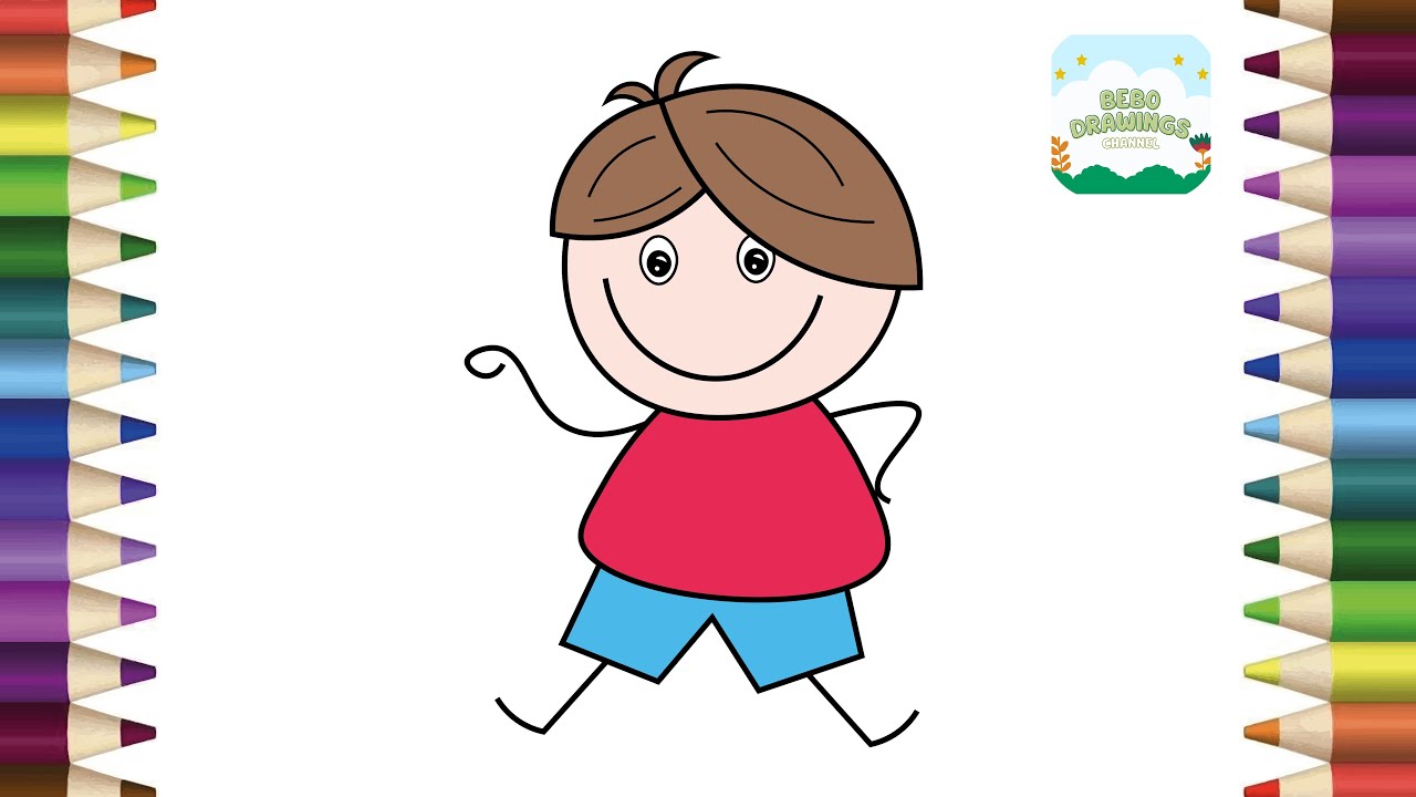 How To Draw A Cute Boy Easy Step By Step | Boy Drawing - YouTube