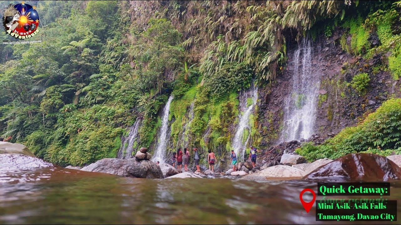 Quick Getaway: Mini Asik-Asik Falls, Tamayong, Davao City - YouTube