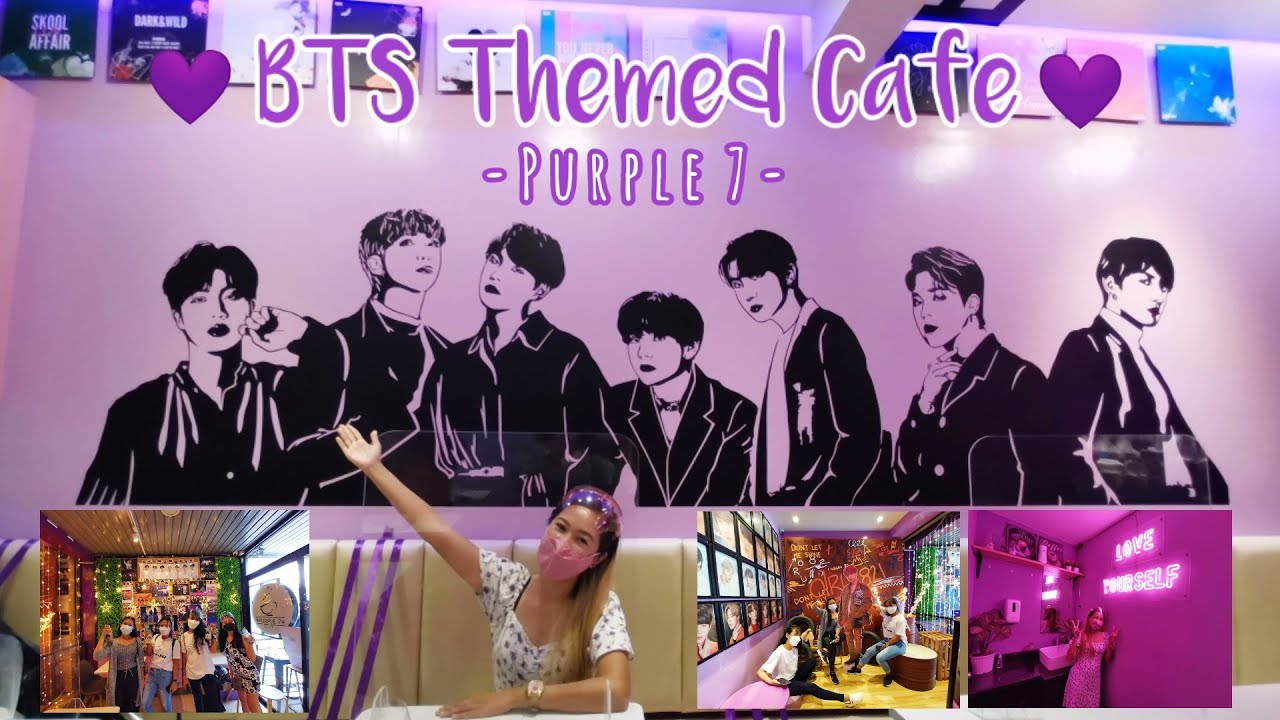 BTS THEMED CAFE | Purple 7 💜 - YouTube