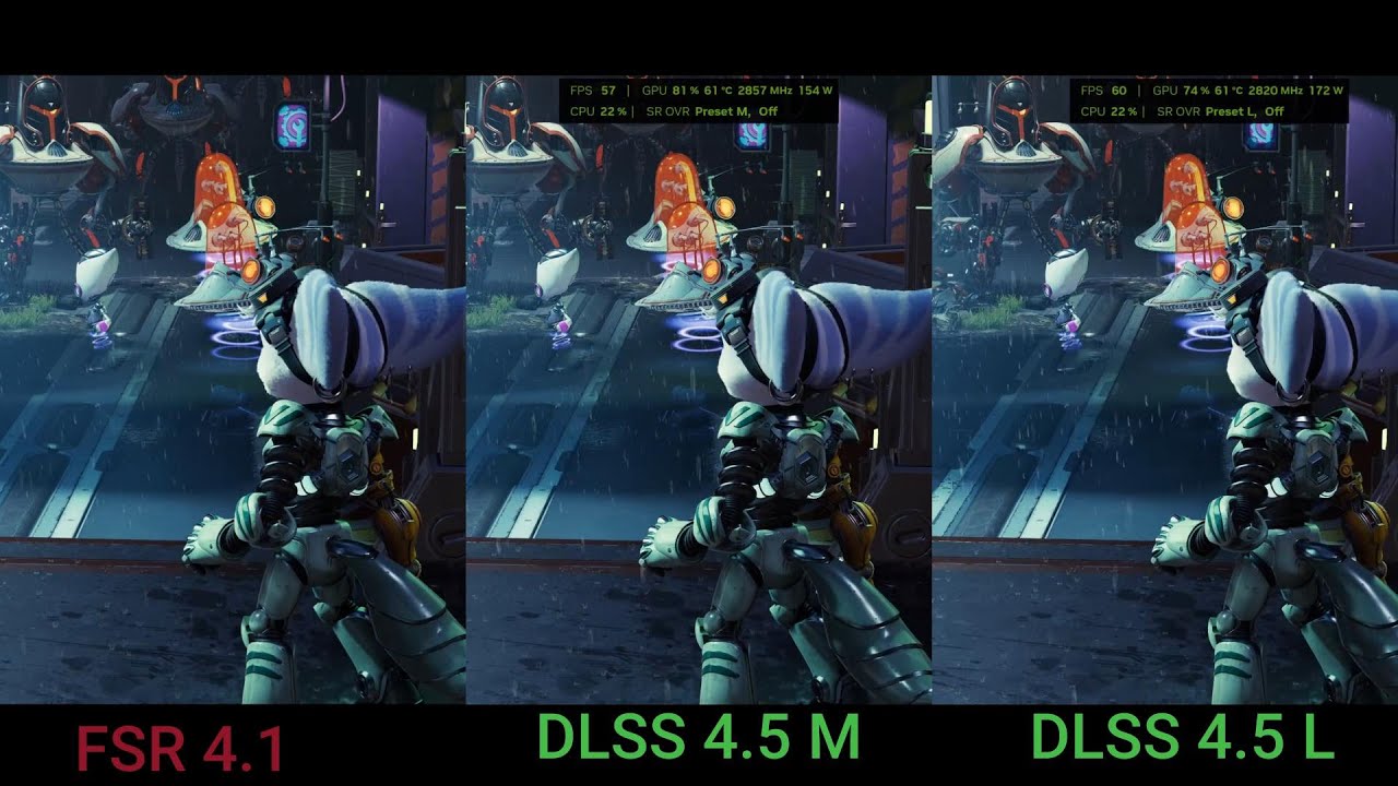 FSR4.1 VS DLSS4.5 PRESET M VS DLSS4.5 PRESET L | RATCHET & CLANK RIFT ...