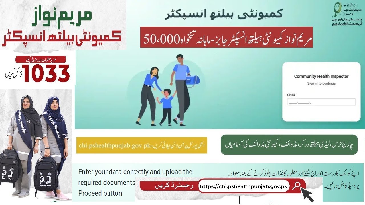 How To Apply For Community Health Inspector Jobs 2025 | Maryam Nawaz ...