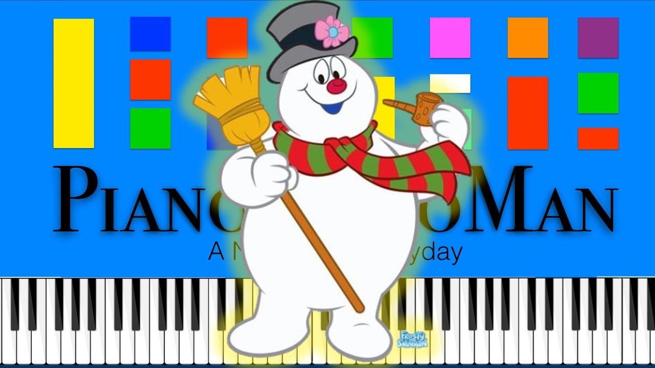 Frosty The Snowman EASY Piano Tutorial - YouTube