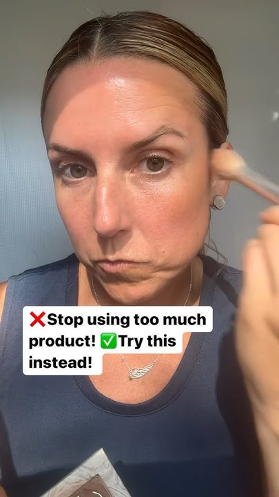 Avoid using too much makeup! Details in comments. Tell me if you try it! #makeuptips #lessismore ...