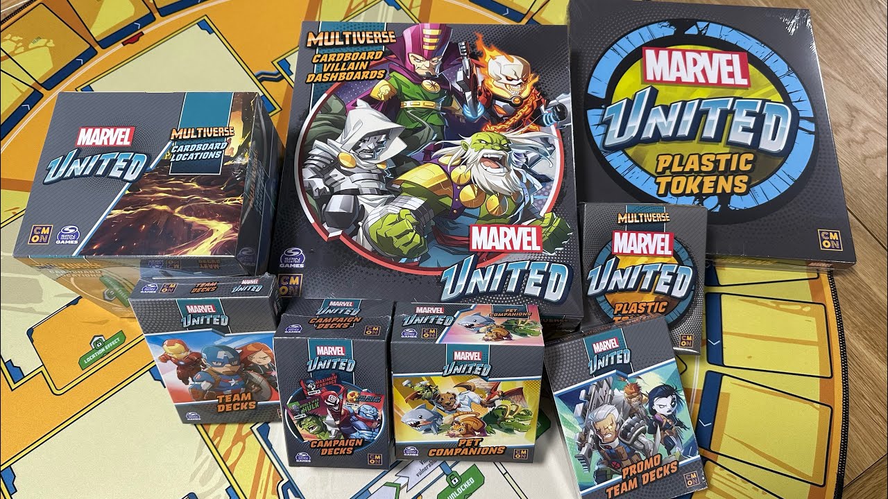 Marvel United: Multiverse - Cardboard & Plastic Components, Pet ...