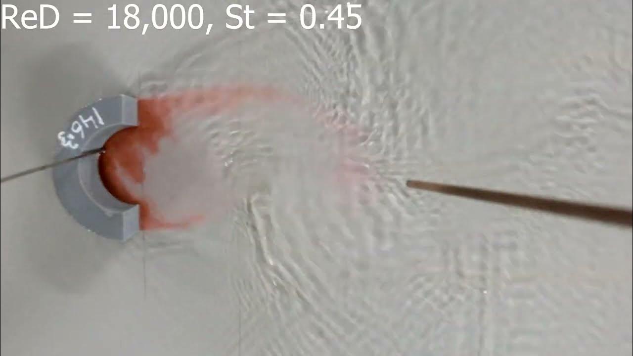Vortex shedding - Flow visualisation - YouTube