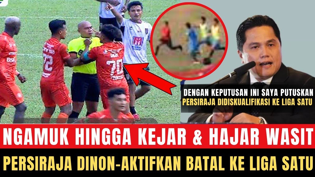 🔴 KEJAR WASIT HINGGA KE RUANG GANTI!! Persiraja Aceh Didiskualifikasi ...