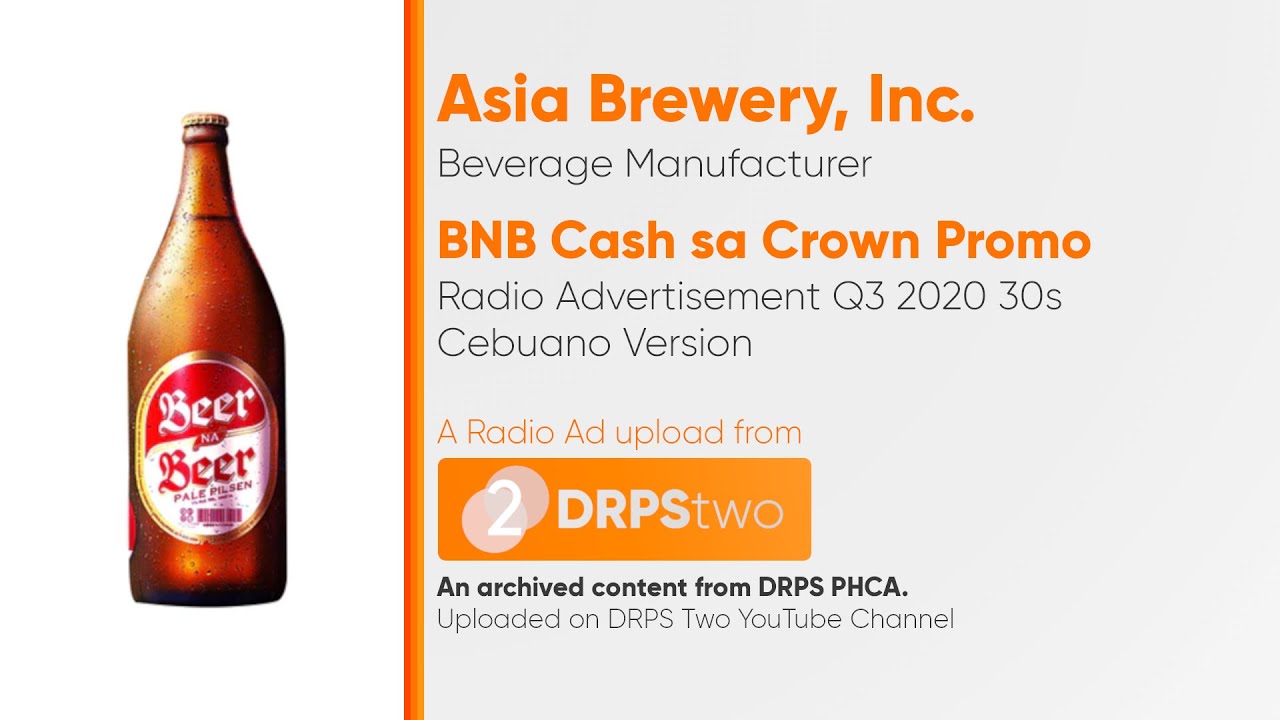 Beer na Beer Cash sa Crown Promo Radio Ad Q3 2020 30s (Cebuano Version ...